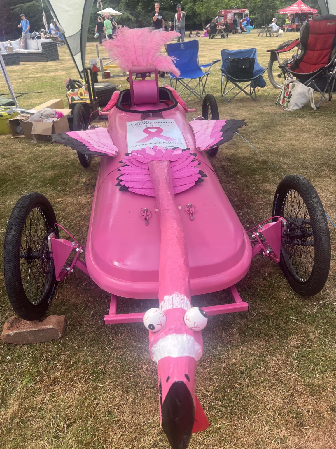 Supporting Breast Cancer UK at Burghfield Box Kart - Aspire Clinic